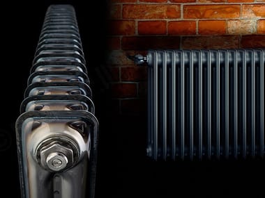 Vintage style wall-mounted steel decorative radiator VINTAGE By VASCO