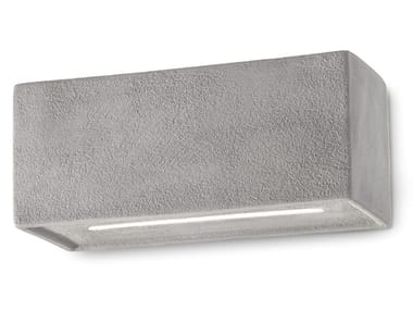 VINTAGE Rectangular ceramic wall light By FERROLUCE