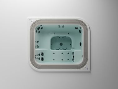 VIRTUS Rectangular hydromassage outdoor acrylic hot tub By Jacuzzi ...