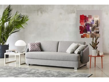 Upholstered sofa bed VIVIEN By Milano Bedding design Alessandro Elli