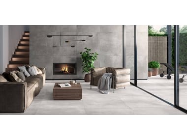 Porcelain stoneware wall/floor tiles with concrete effect VOLCANO By ...