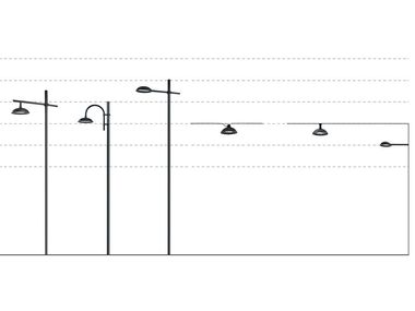 VOLTA STRING SUSPENSION Street lamp By Cariboni group