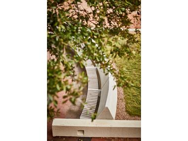 Sectional backless steel and wood bench VROOM | Backless bench Vroom ...