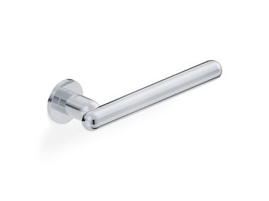 H 1070 Brass door handle on rose By Valli