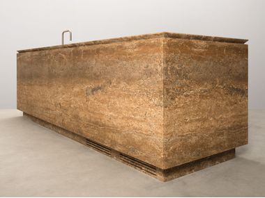 OCO NOCE Custom stone kitchen island By Vaselli