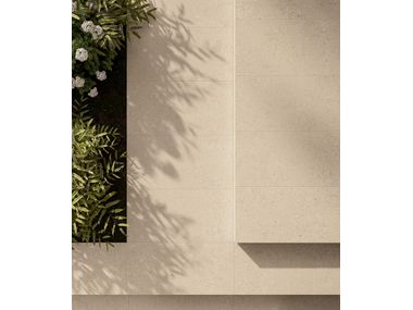V STONE BEIGE Indoor/outdoor porcelain stoneware wall/floor tiles with ...