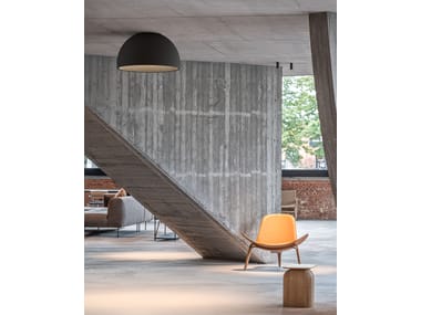 DUO PETRA LED aluminium and slate ceiling lamp By Vibia | design Ramos ...