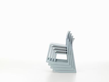 TIP TON RE Stackable open back recycled plastic chair By Vitra | design ...