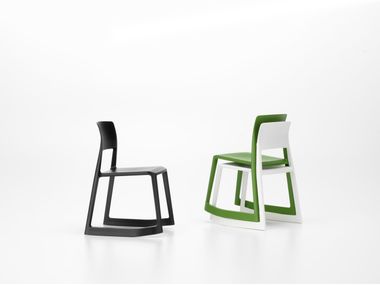 TIP TON RE Stackable open back recycled plastic chair By Vitra | design ...
