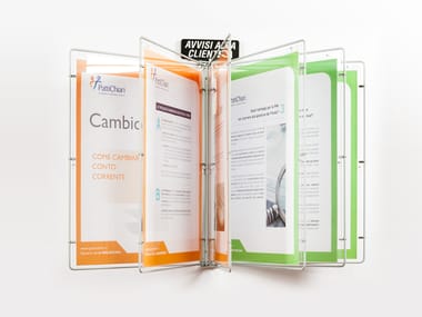Book multipage display stand W-BOOK-DISPLAY 70X100 By GEPROM design