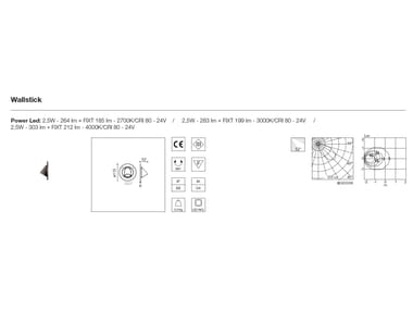 WALLSTICK LED wall-mounted outdoor powder coated aluminium steplight By ...