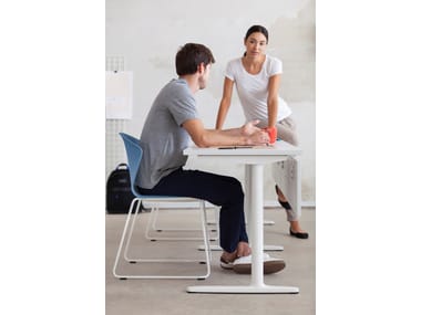 WHASS Stackable sled base chair By ACTIU | design Javier Cuñado
