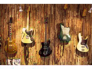 Indoor wooden 3D Wall Cladding WHEELS By Wonderwall Studios