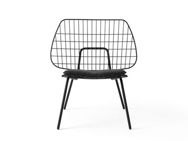 WM STRING LOUNGE CHAIR Steel easy chair By MENU | design Studio WM
