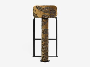 FOX BAR STOOL DEDAR High fabric stool with footrest By WOO | design ...