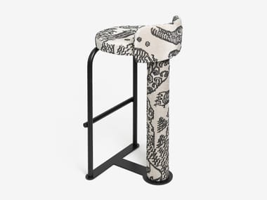 FOX BAR STOOL DEDAR High fabric stool with footrest By WOO | design ...