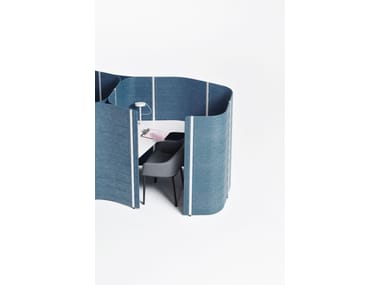 WORKBAYS FOCUS Acoustic fabric office booth By Vitra | design Ronan ...