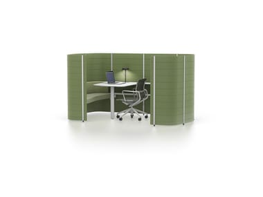 Acoustic fabric office booth WORKBAYS FOCUS By Vitra design Ronan ...