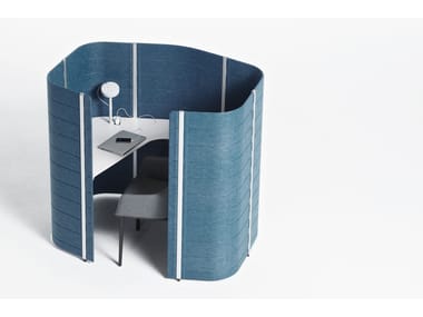 Acoustic fabric office booth WORKBAYS FOCUS By Vitra design Ronan ...
