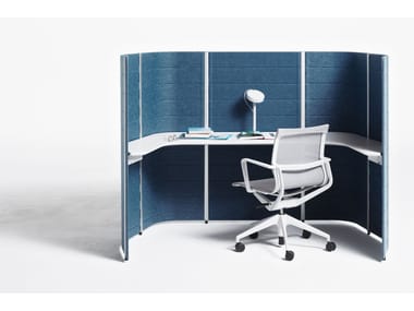 Acoustic fabric office booth WORKBAYS FOCUS By Vitra design Ronan ...