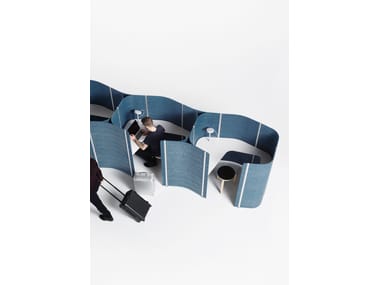Acoustic fabric office booth WORKBAYS FOCUS By Vitra design Ronan ...