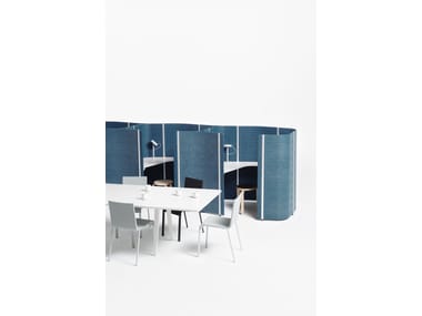 Acoustic fabric office booth WORKBAYS FOCUS By Vitra design Ronan ...