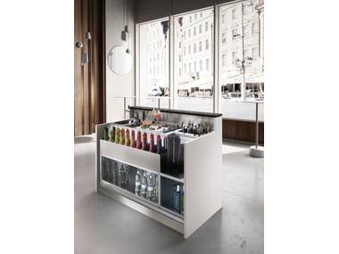 WORKSTATION COCKTAIL Stainless steel bar counter By Frigomeccanica