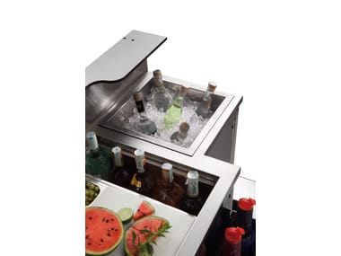 WORKSTATION COCKTAIL Stainless steel bar counter By Frigomeccanica