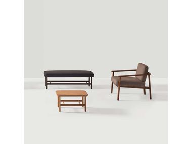 WUDI Fabric easy chair with armrests By INCLASS | design Francesc Rifé