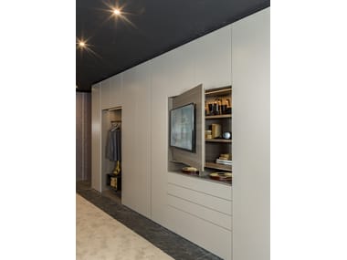 Wardrobe with built-in TV Wardrobe with TV cabinet By TUMIDEI