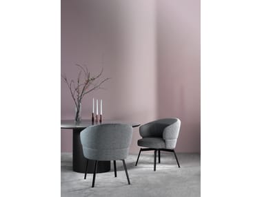 MORTON Upholstered fabric chair with armrests By Wittmann | design ...