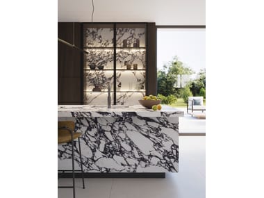 Porcelain stoneware wall tiles with marble effect XTONE - VIOLA BLUE ...