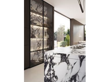 Porcelain stoneware wall tiles with marble effect XTONE - VIOLA BLUE ...