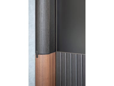 Hinged wooden door with concealed hinges YÍNG By Lualdi design Steve Leung
