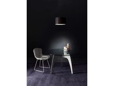 Glass and steel table YSPIDER Forme Collection By Matrix International ...