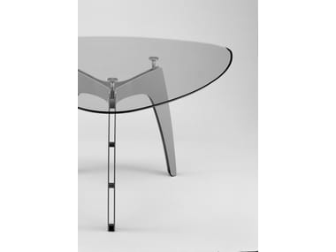 Glass and steel table YSPIDER Forme Collection By Matrix International ...
