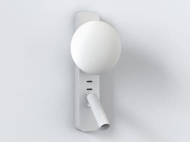 ZEPPO READER LED aluminium reading lamp with fixed arm By Astro ...