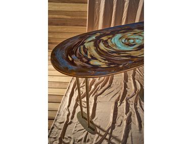 WISH DRESSER Blown glass legs and glazed ceramic dresser By Zade Design