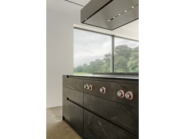 MONOLITH 4.0 Stone kitchen with island By Zajc