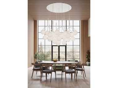 CURVE CLUSTER Glass pendant lamp By Zero