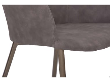 AGATA Upholstered leather chair with armrests By Tonin Casa | design ...