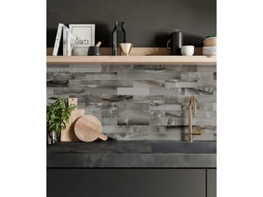 Porcelain stoneware wall/floor tiles with marble effect AKOYA OCEAN ...