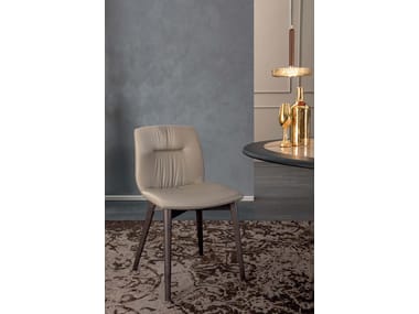 ALEXIA | Chair Upholstered leather chair By Tonin Casa | design Luca ...