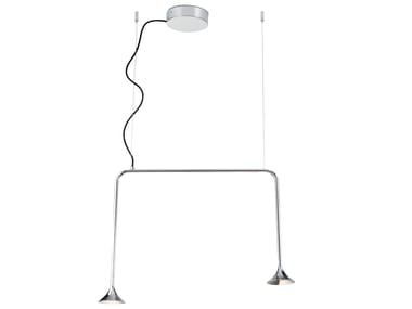 ALIVE | Glass and aluminium pendant lamp By Grok design Francesc Vilaró