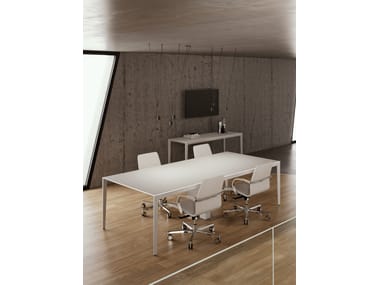 ALPLUS Rectangular Fenix-NTM® meeting table By FREZZA | design Marco Zito