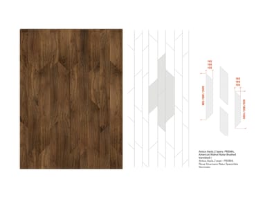 ANTICO ASOLO FORME Walnut wall tiles By CP Parquet