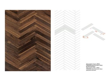 ANTICO ASOLO FORME Walnut wall tiles By CP Parquet