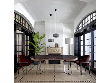 AVA Extending round porcelain stoneware dining table By Ligne Roset ...