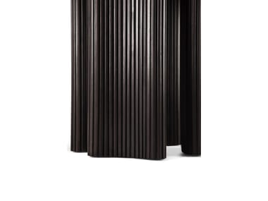 ROLLER MAX Round mahogany table By Ethnicraft | design Alain Van Havre