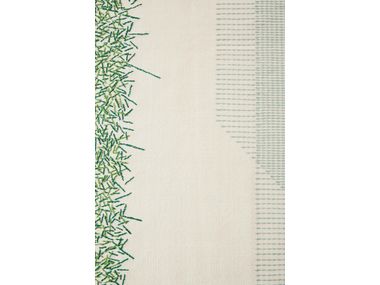 BACKSTITCH CALM GREEN rug By GAN